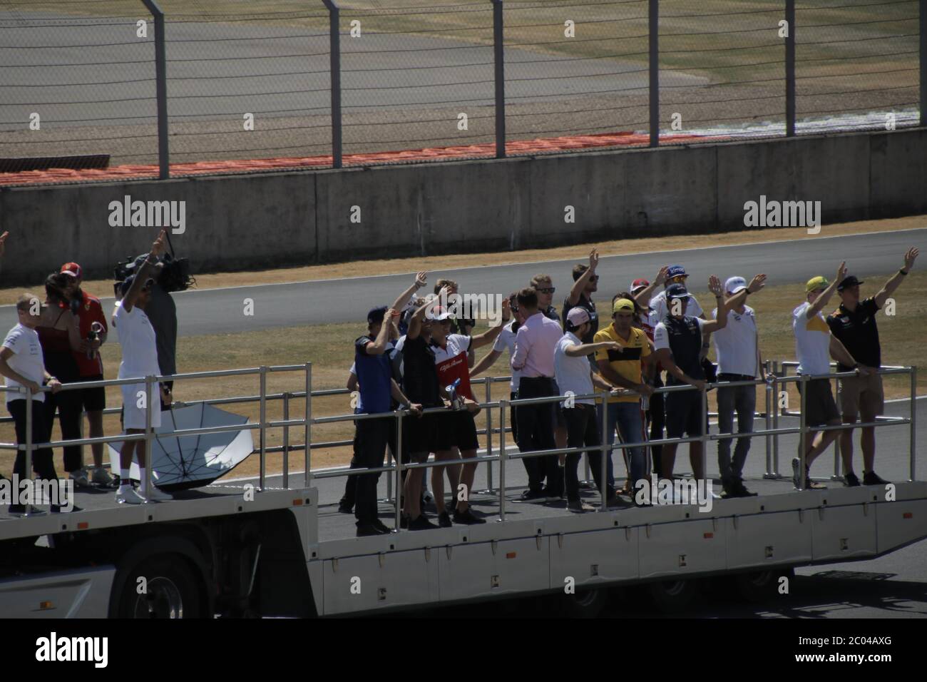 f1 driver parade Stock Photo - Alamy