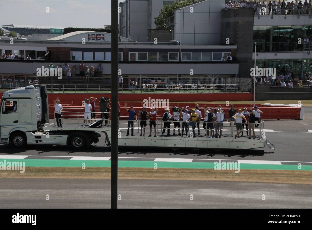 f1 driver parade Stock Photo - Alamy