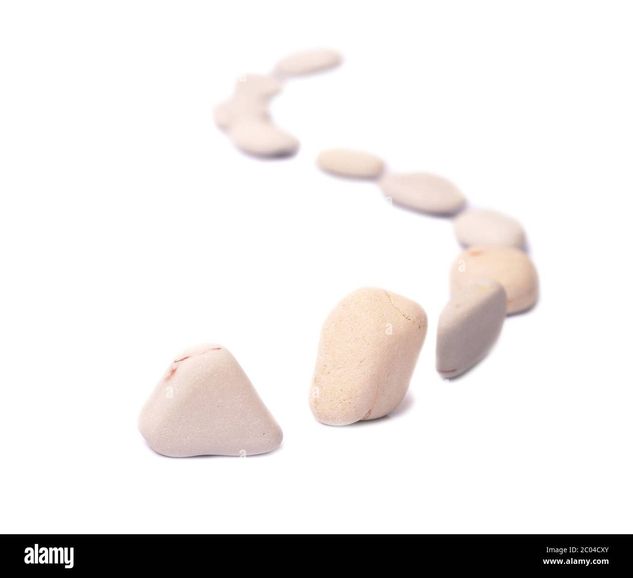 Pebbles in pattern Cut Out Stock Images & Pictures - Alamy