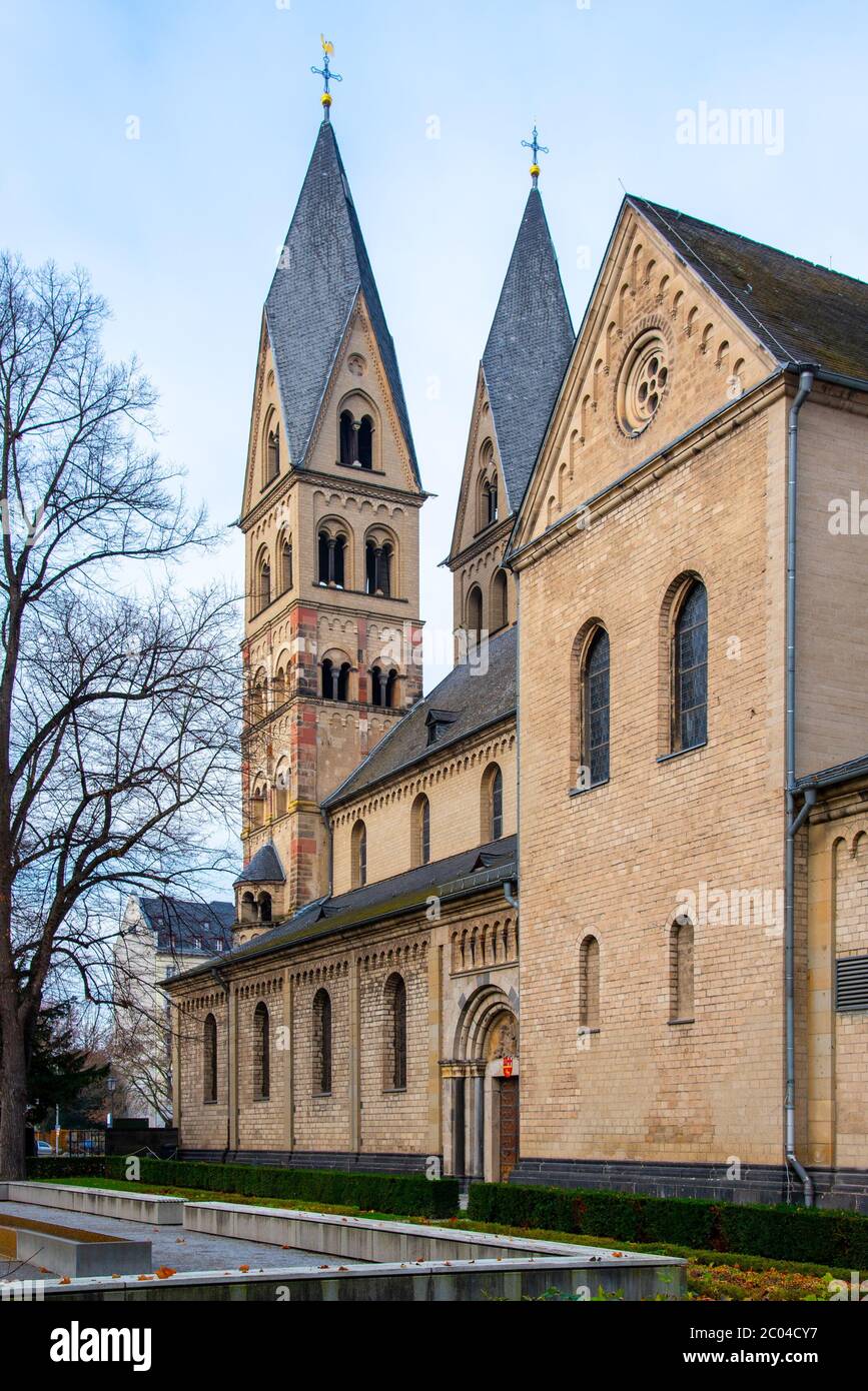 Basilica of St Castor in Koblenz, Germany Stock Photo - Alamy