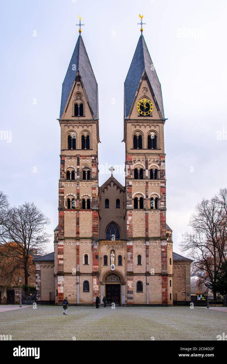 Basilica of St Castor in Koblenz, Germany Stock Photo - Alamy