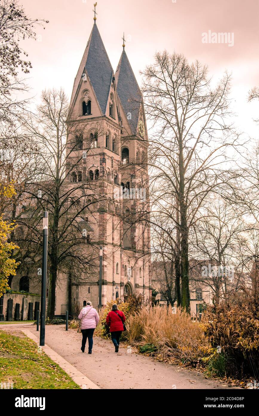 Basilica of St Castor in Koblenz, Germany Stock Photo - Alamy