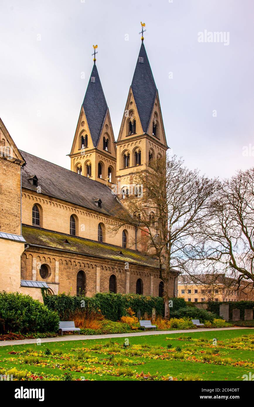 Basilica of St Castor in Koblenz, Germany Stock Photo - Alamy