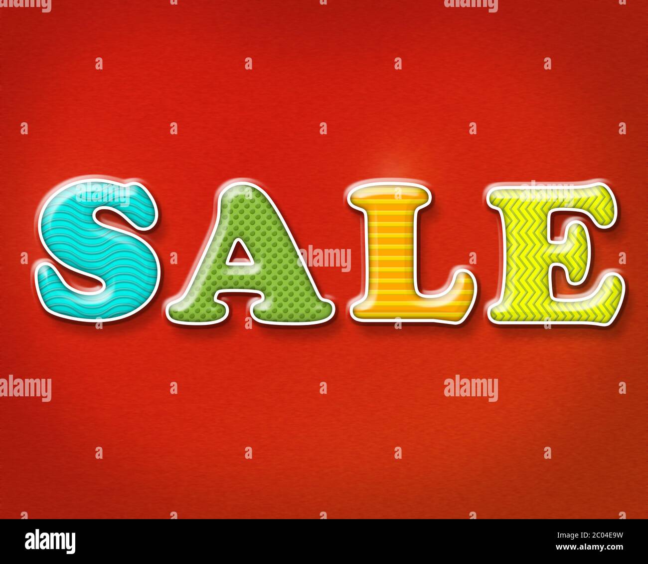 Colorful Sale Sign Stock Photo - Alamy