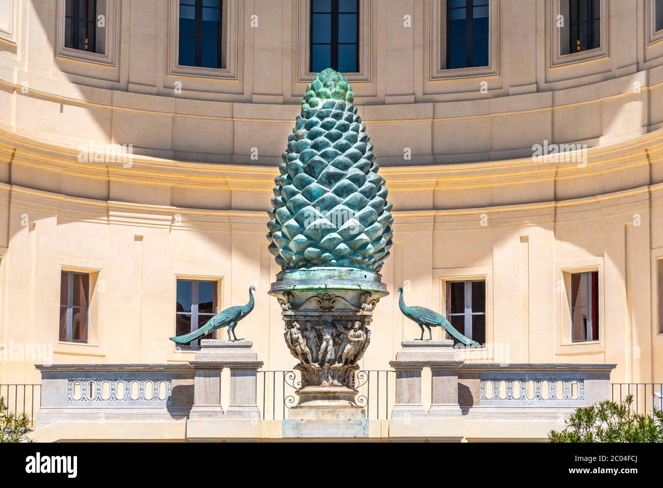 Bronze Pine Cone, Italian: Fontana della Pigna, at Courtyard of the ...