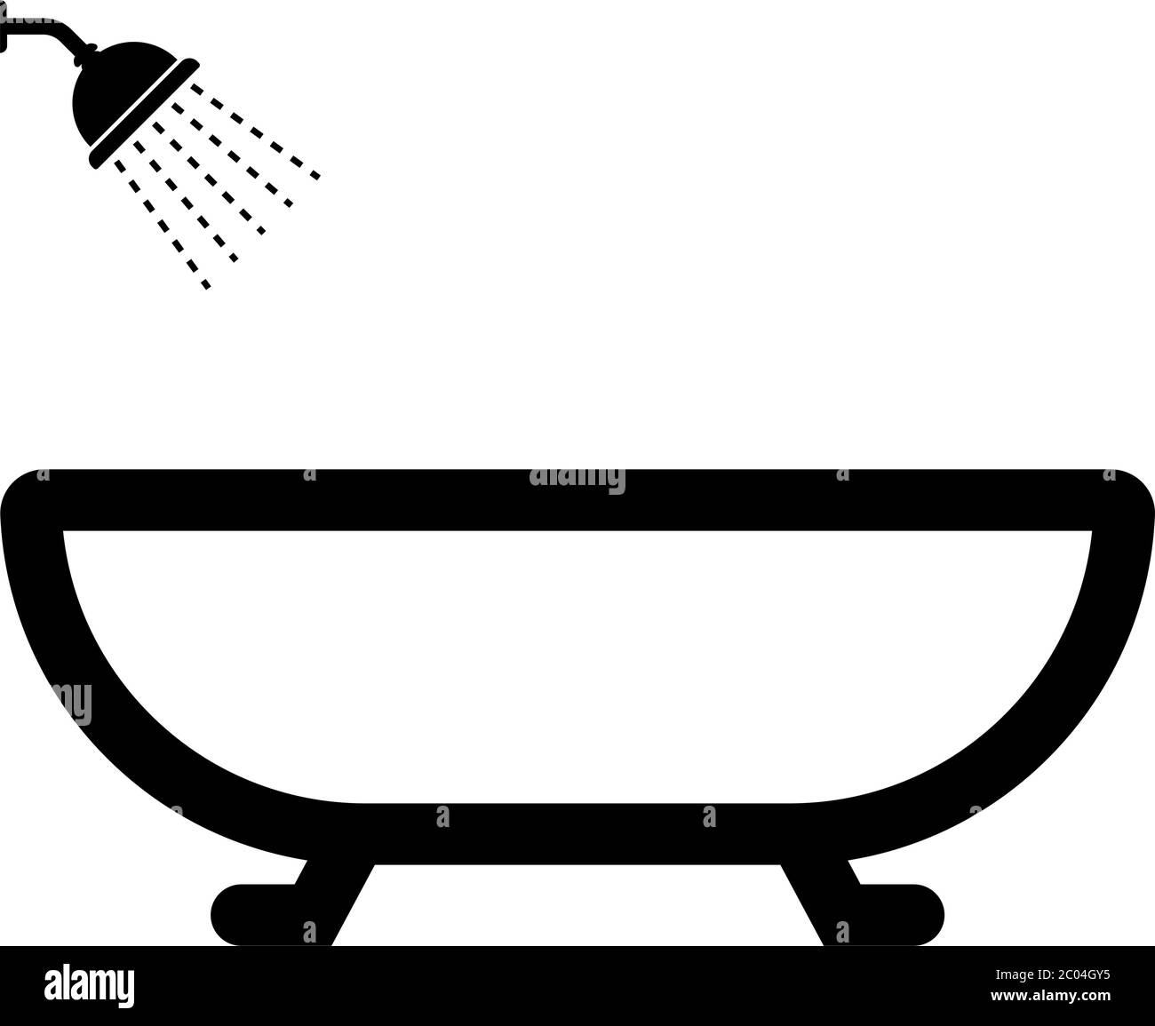 Bathtub vector vectors hi-res stock photography and images - Alamy
