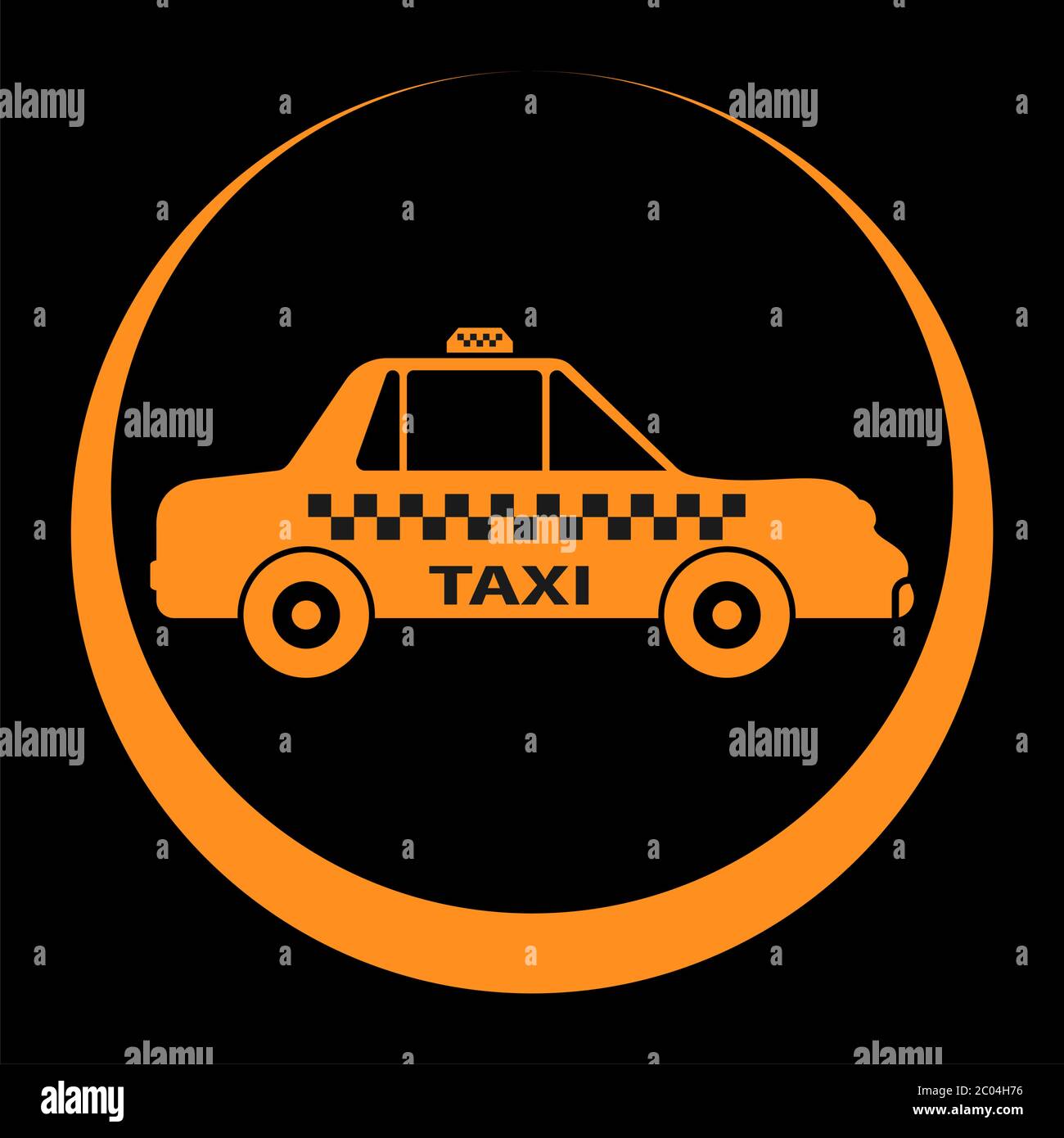 Taxi Icon Symbol Vector Illustration Stock Vector Image & Art - Alamy