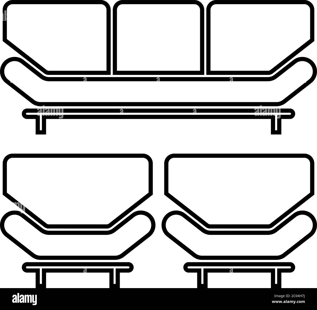 Sofa Icon Vector Illustration Stock Vector Image & Art - Alamy