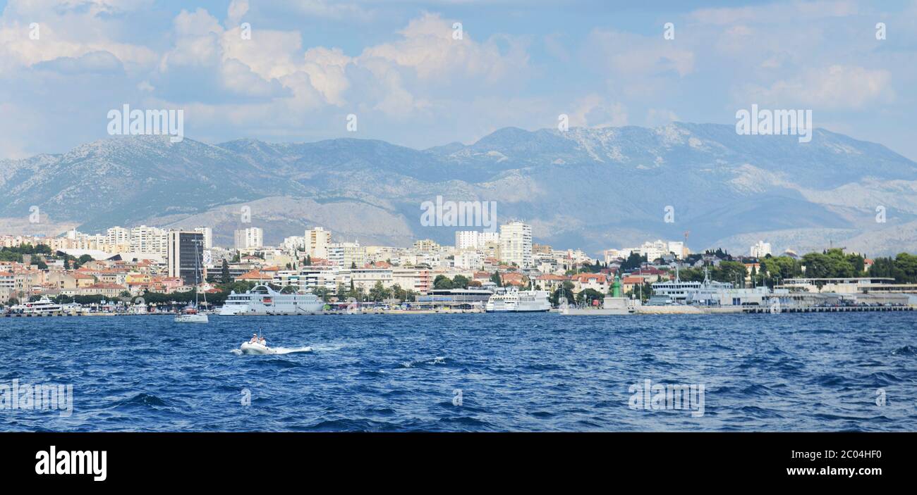 Views of Split as seen from the ocean Stock Photo - Alamy