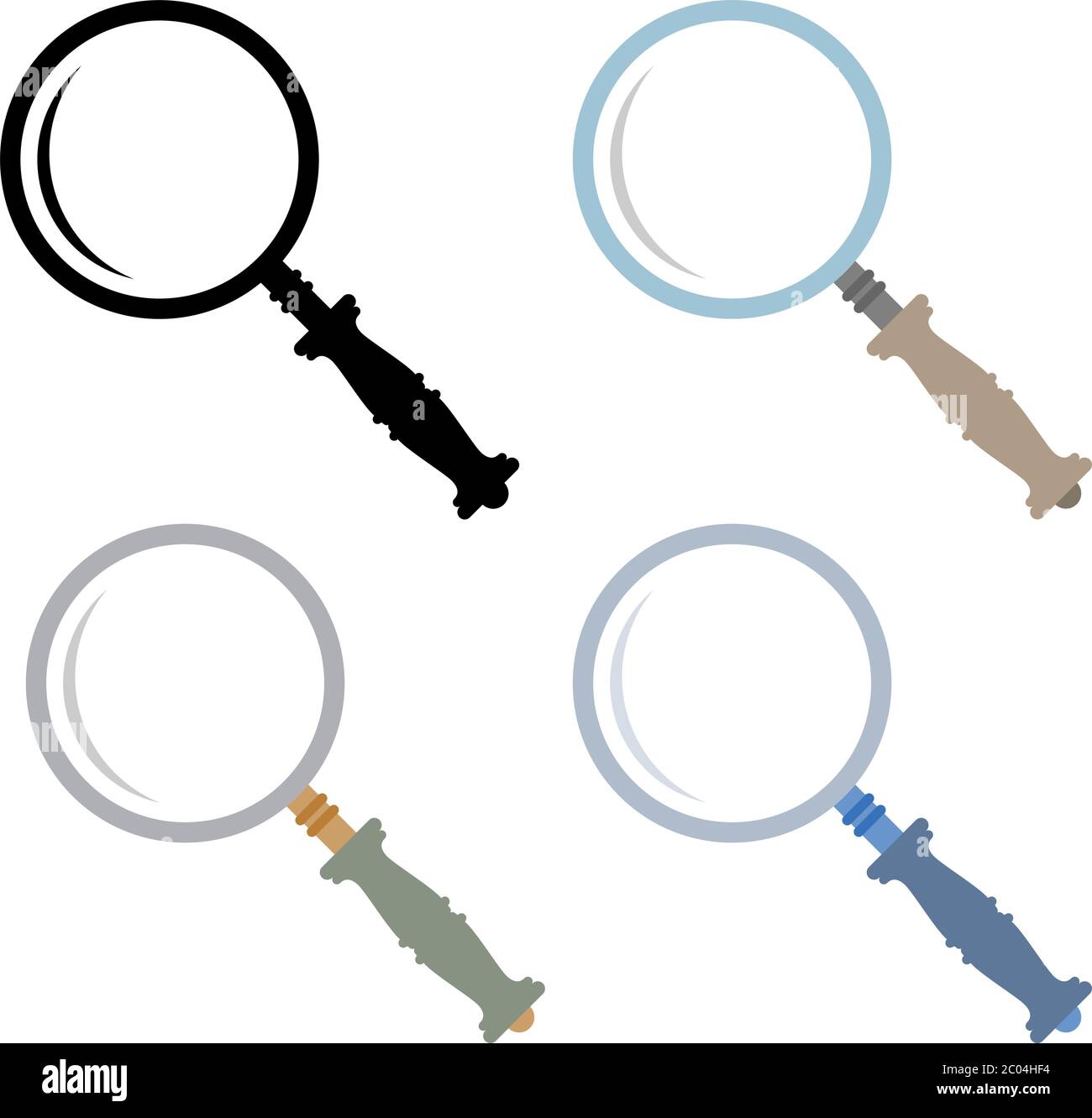 Magnifier Glass Vector Illustration Stock Vector Image & Art - Alamy