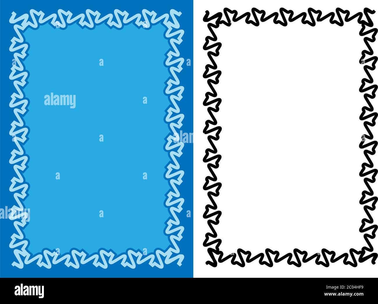 Bold Thick Frame Border Design Vector Illustration Stock Vector Image ...