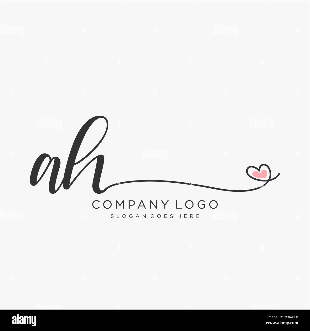 Ah circle logo Stock Vector Images - Alamy