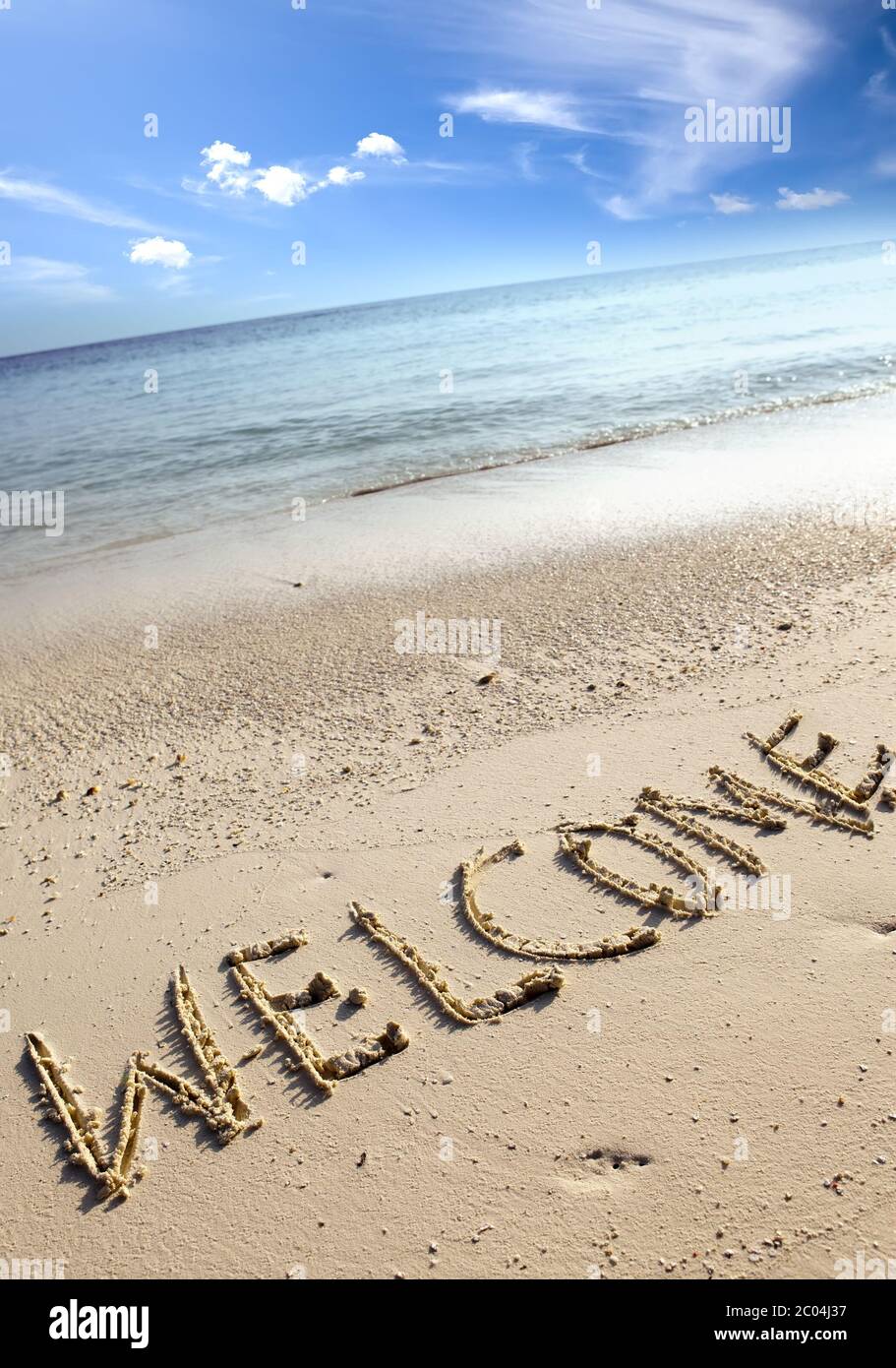 Welcome to summer bay hi-res stock photography and images - Alamy