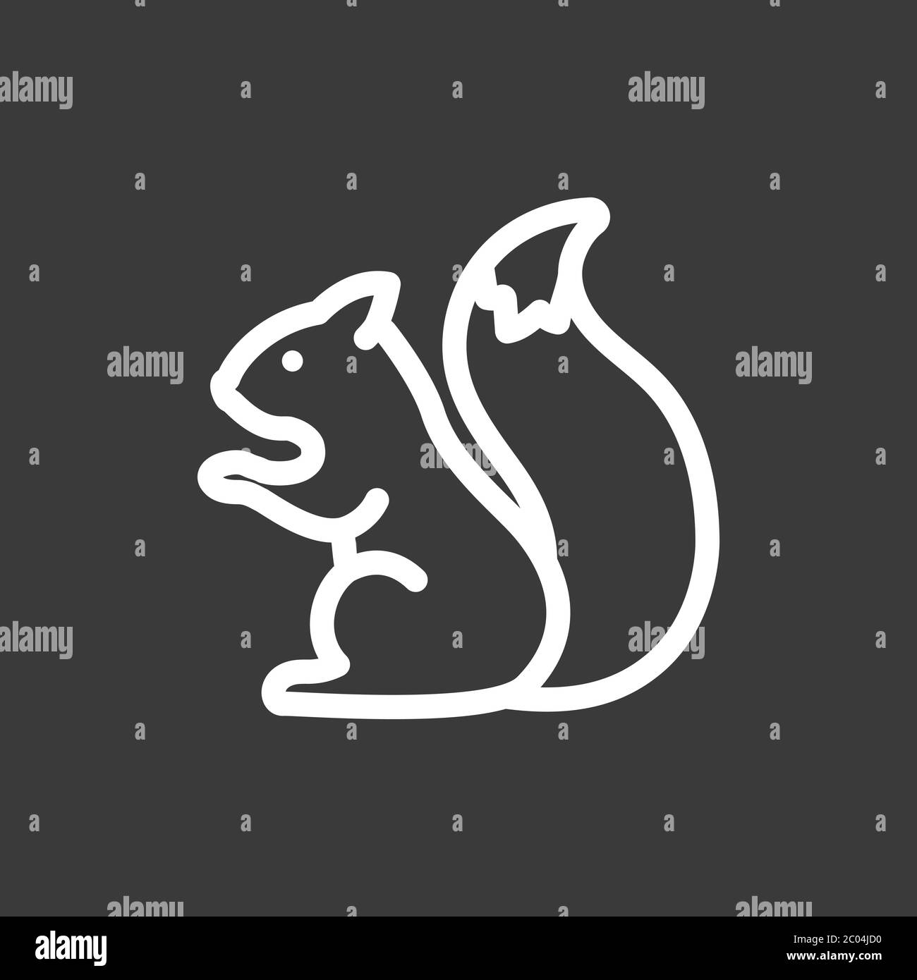 Squirrel vector icon isolated on a backgrounds Stock Vector Image & Art ...
