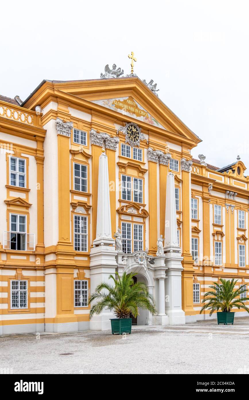 Melk town square melk abbey hi-res stock photography and images - Alamy
