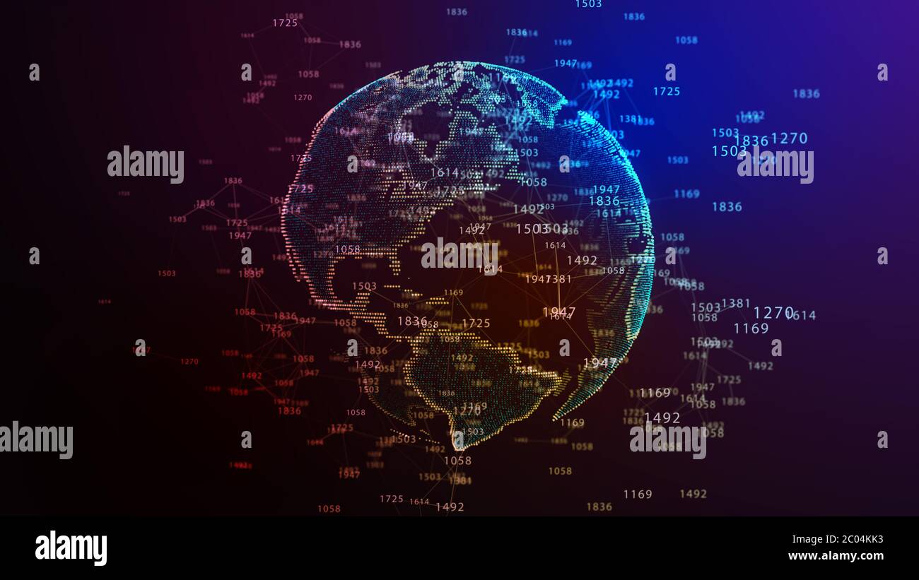 Earth Globe. Background with Light Effect. Global International ...