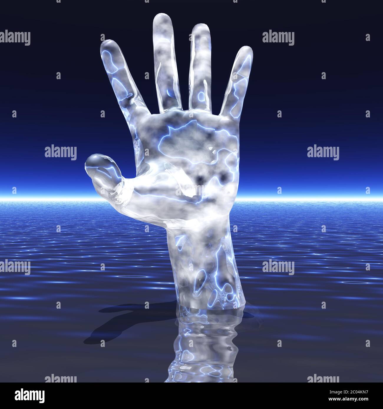 Digital Illustration of a Hand Stock Photo - Alamy