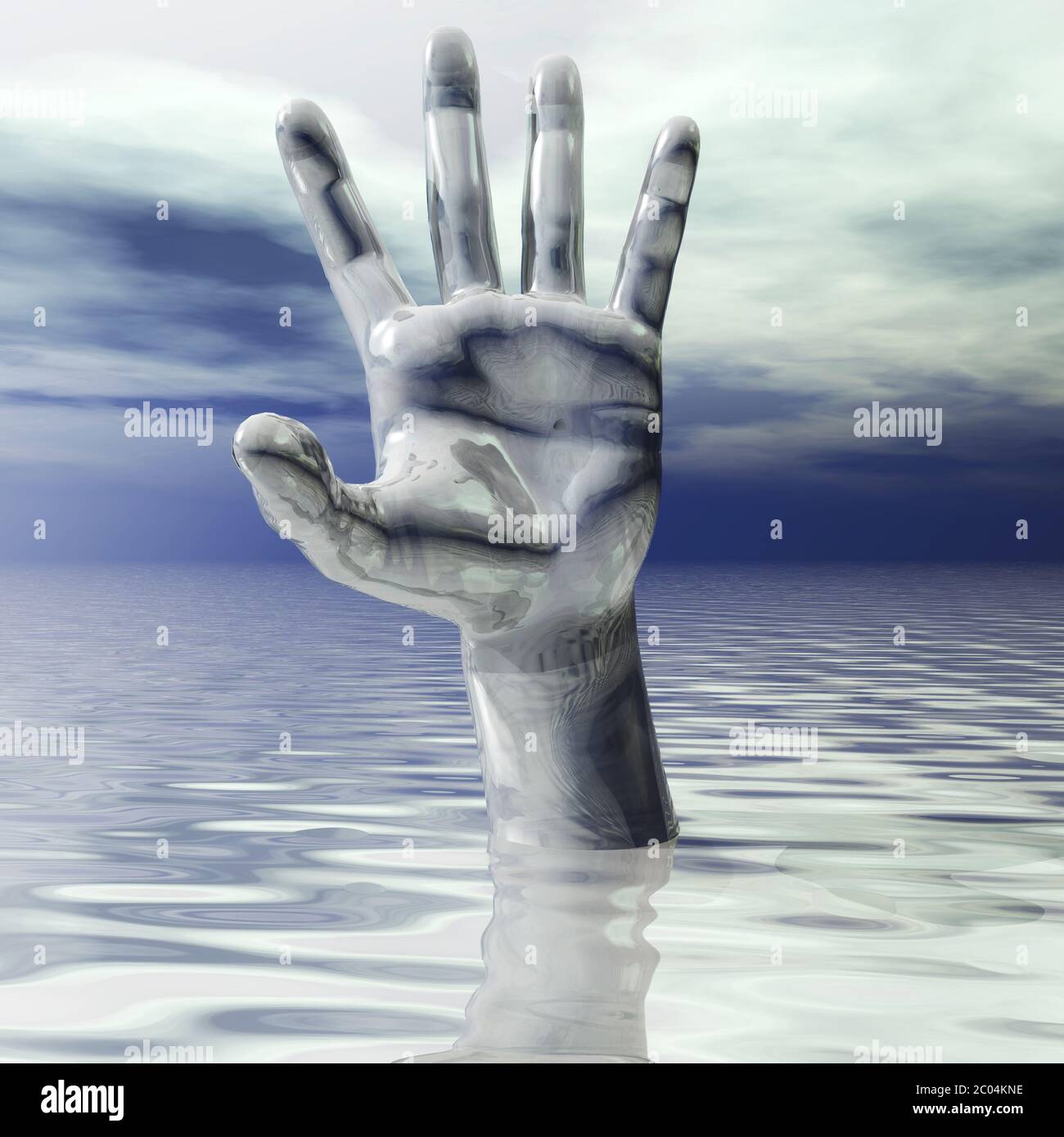Digital Illustration of a Hand Stock Photo - Alamy