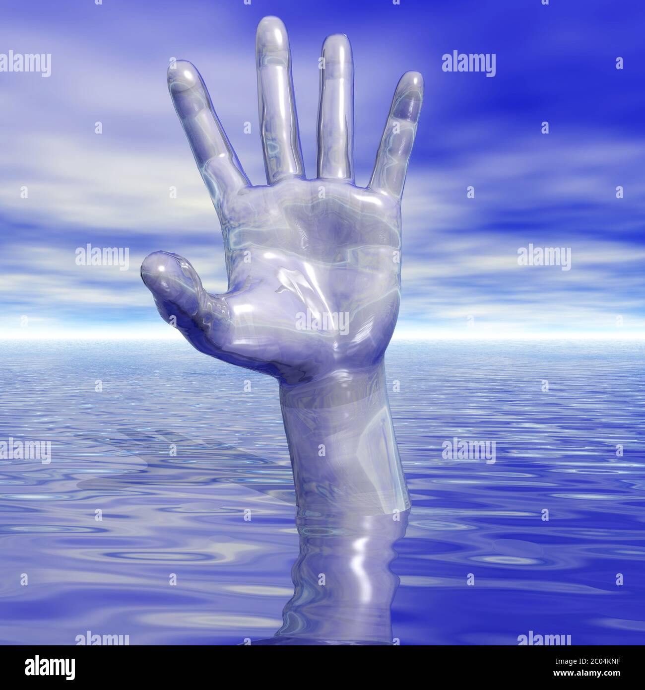 Digital Illustration of a Hand Stock Photo - Alamy