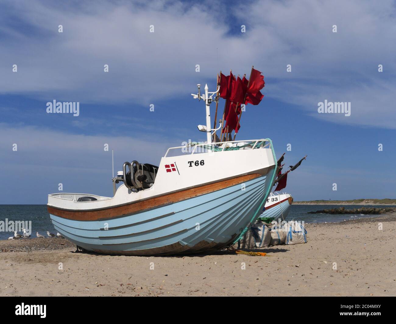 fishing boat in denmark Stock Photo - Alamy