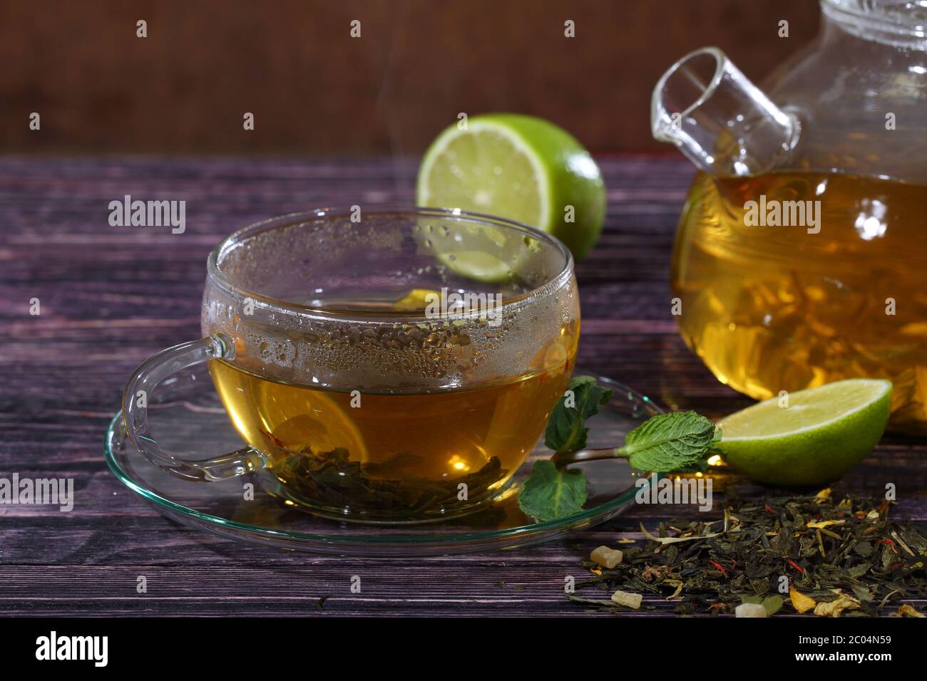 Mint transparent teapot hi-res stock photography and images - Alamy