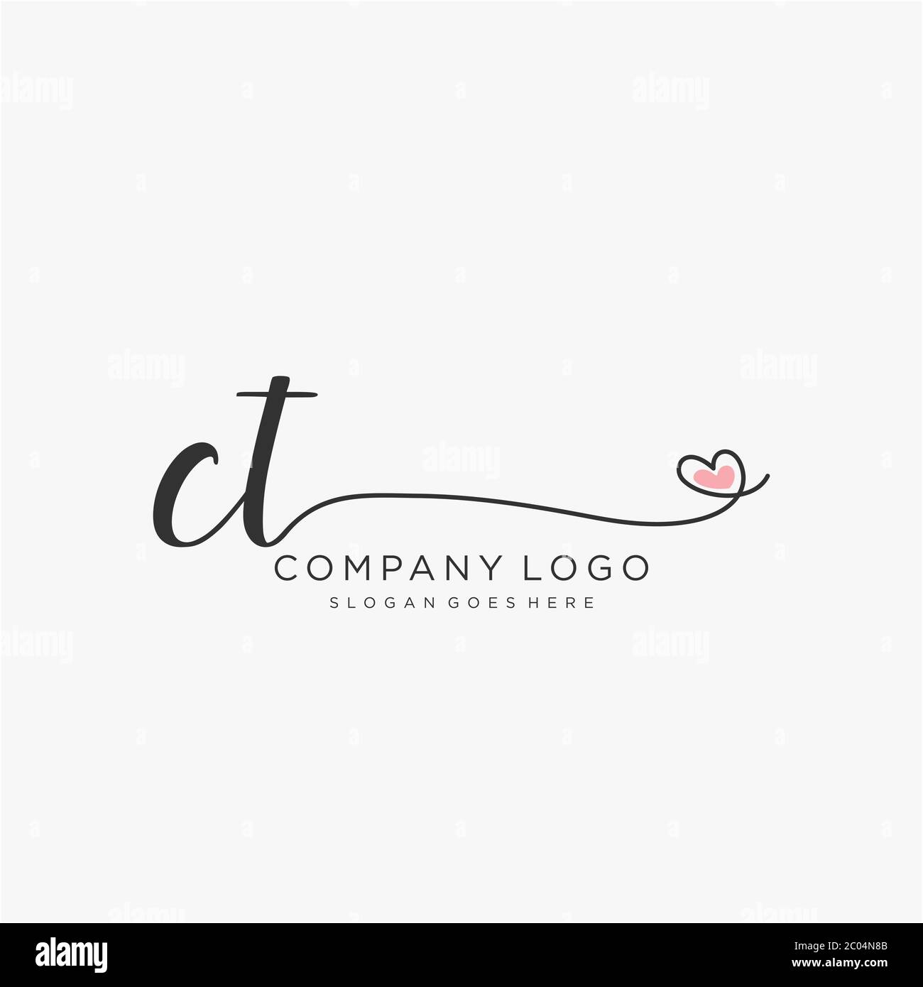 Initial ct vector vectors Stock Vector Images - Alamy