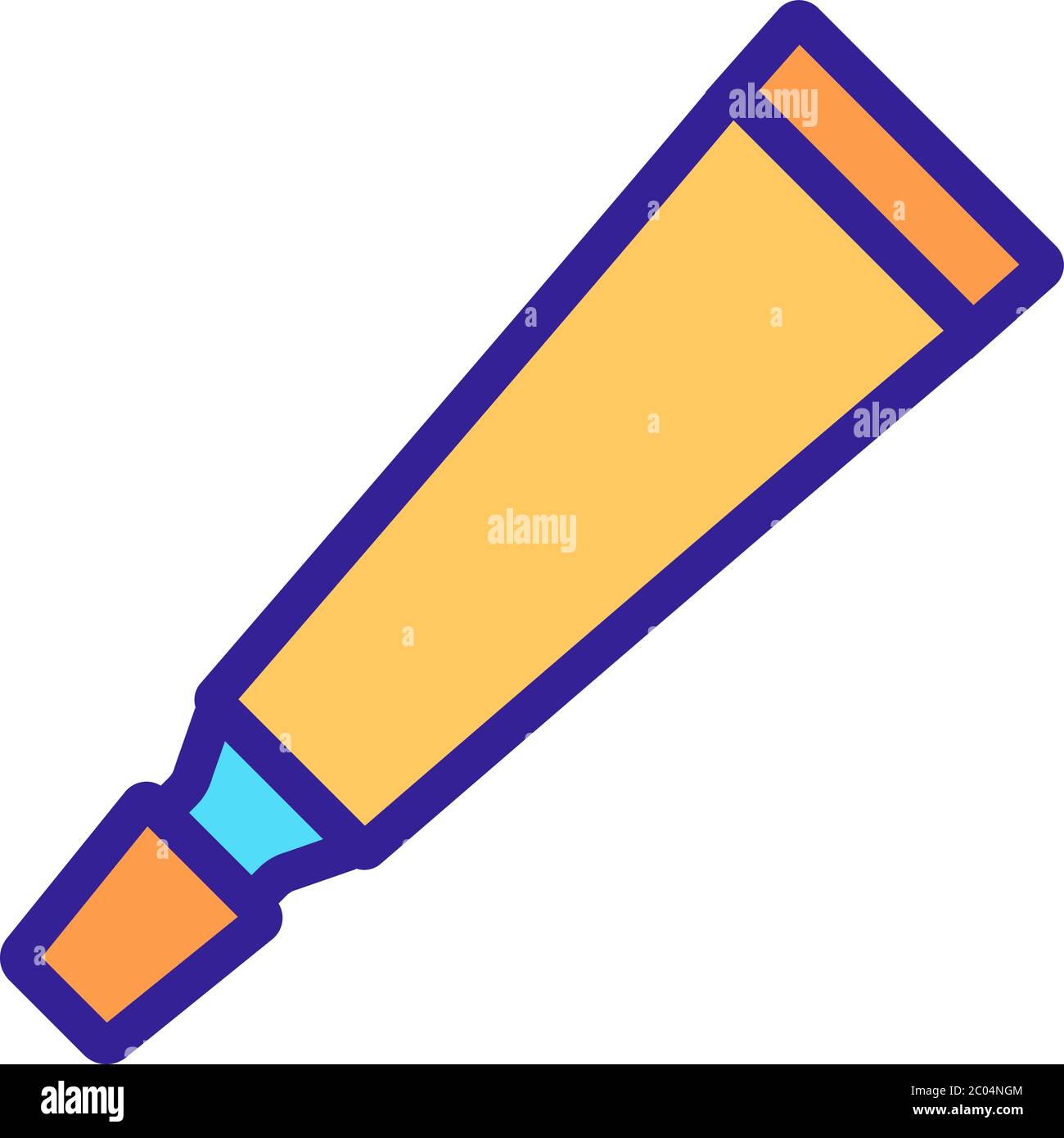 serum gel tube icon vector outline illustration Stock Vector Image ...