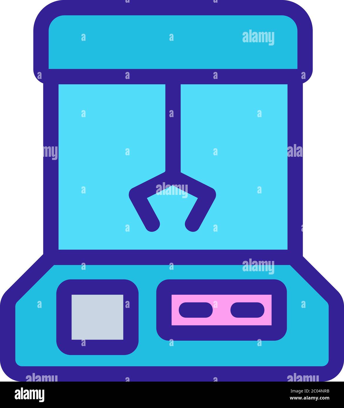 vending machine ice juice drinks icon vector outline illustration Stock ...