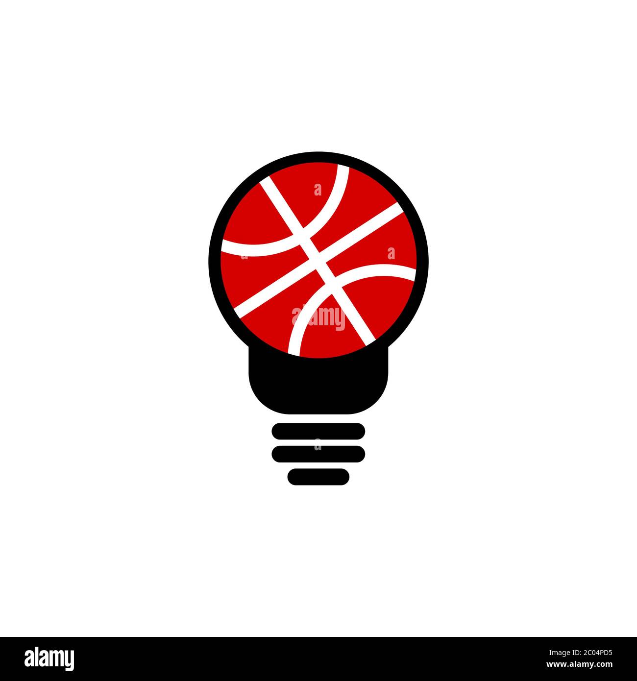 Simple basketball logo vector vectors Cut Out Stock Images & Pictures ...