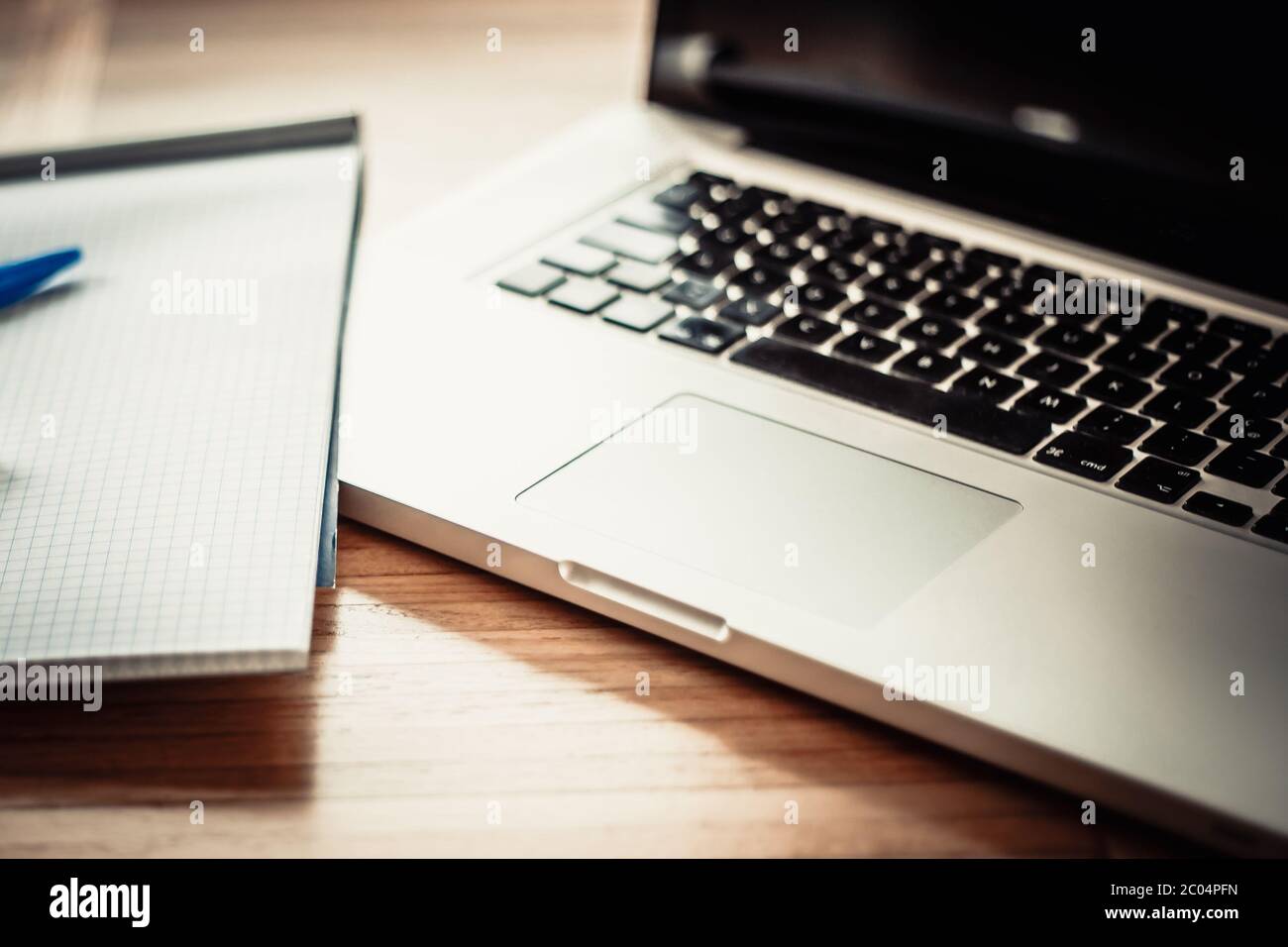 Working Desktop Concept for Smart Working Stock Photo - Alamy