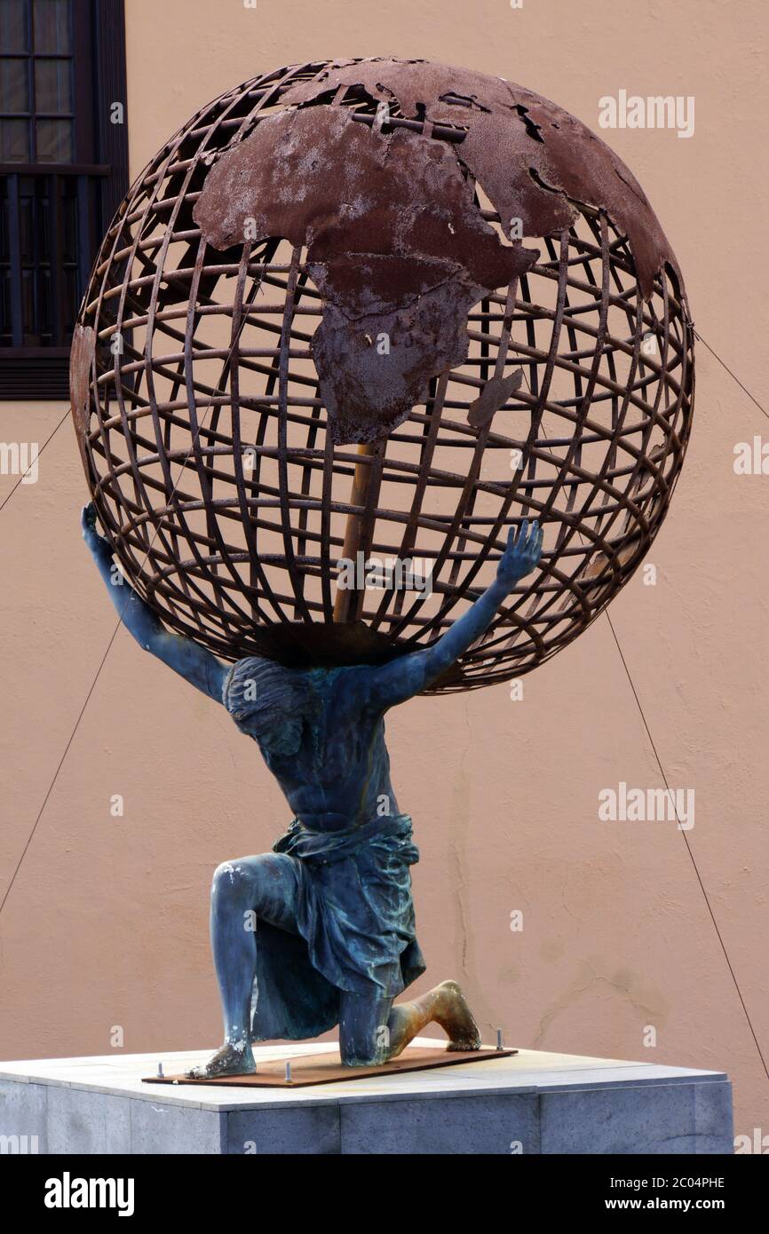 Hercules Sculpture in the Museum Casa Chacona Stock Photo - Alamy
