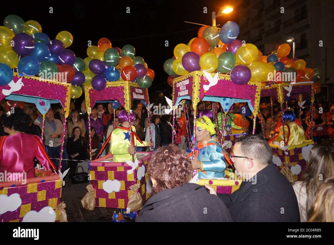 Carnival for men on high-heeled shoes Stock Photo - Alamy