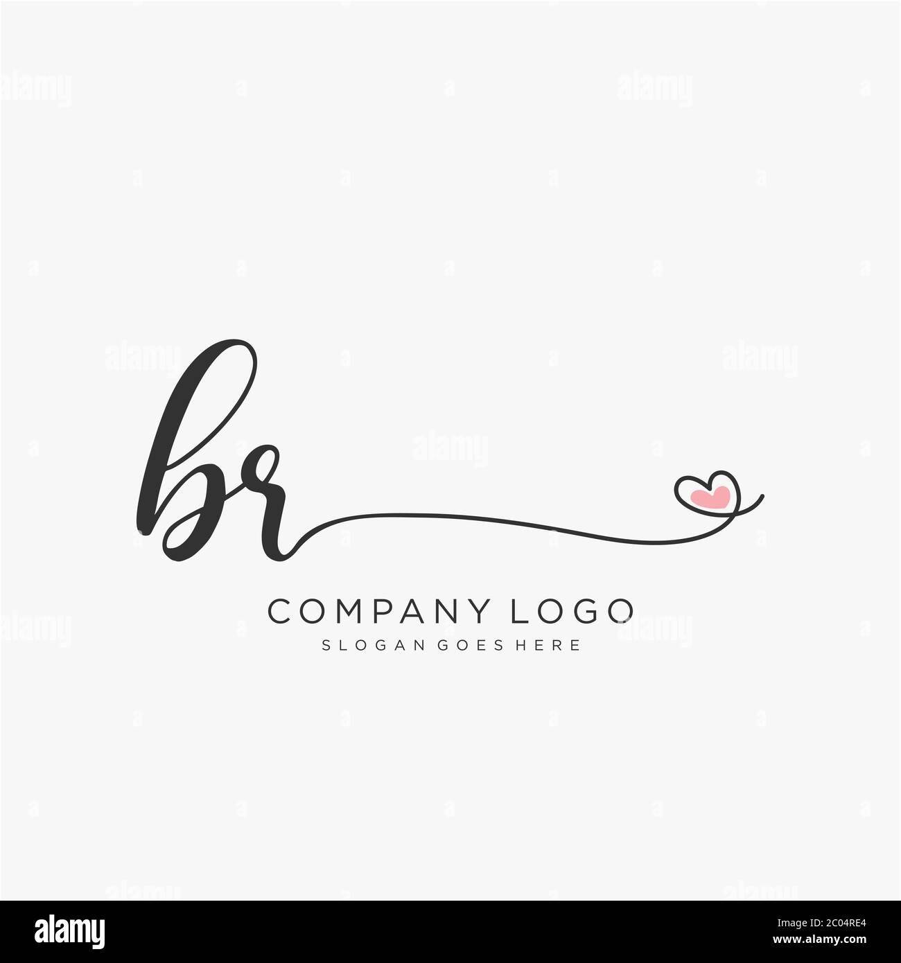 Br initials logo hi-res stock photography and images - Alamy