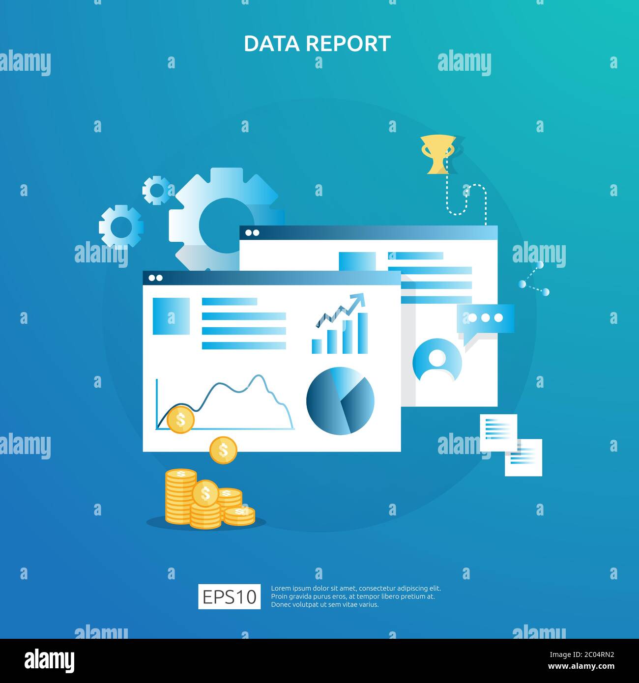 Audit data analysis report Stock Vector Images - Alamy