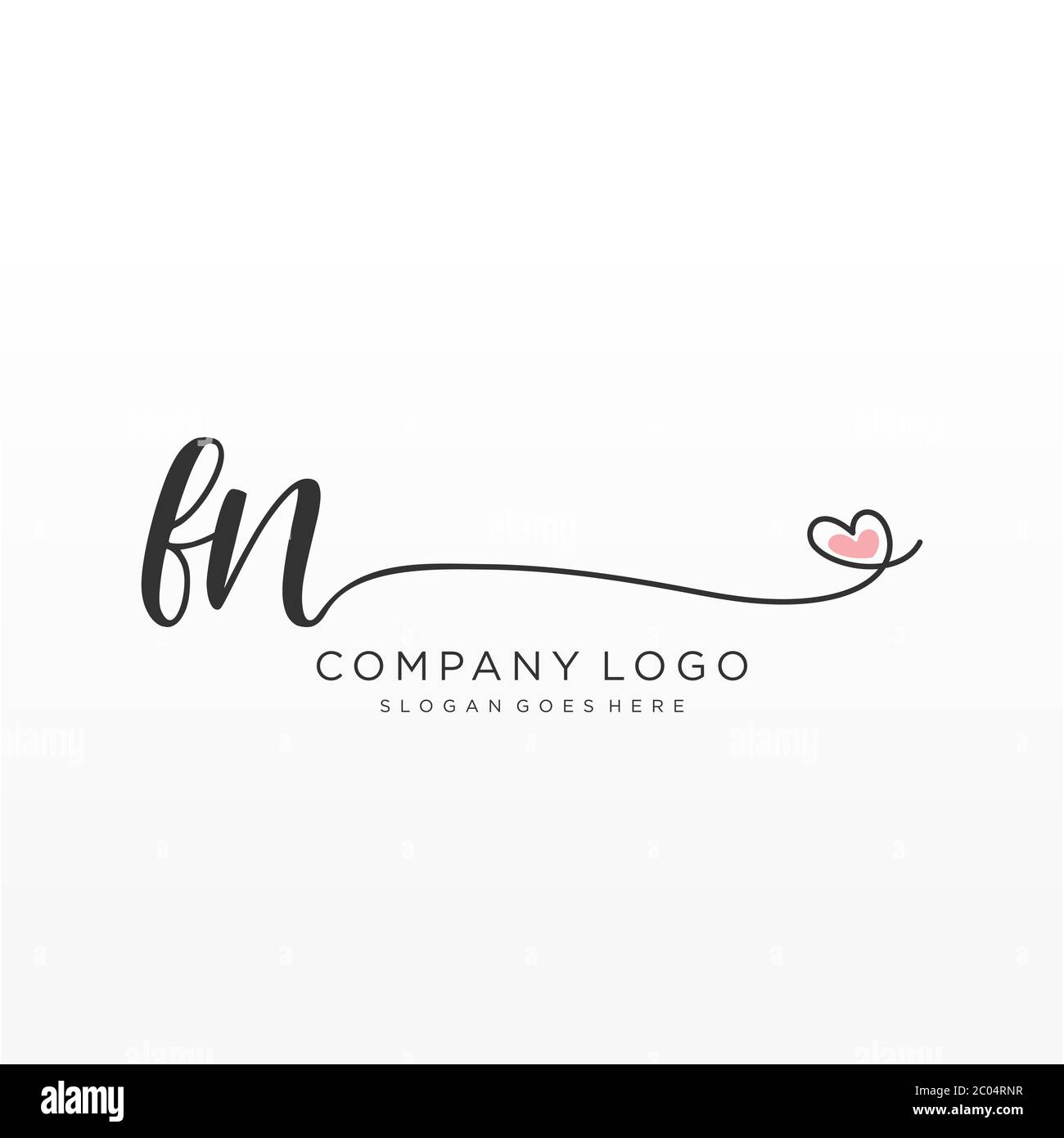 Fn initials logo hi-res stock photography and images - Alamy