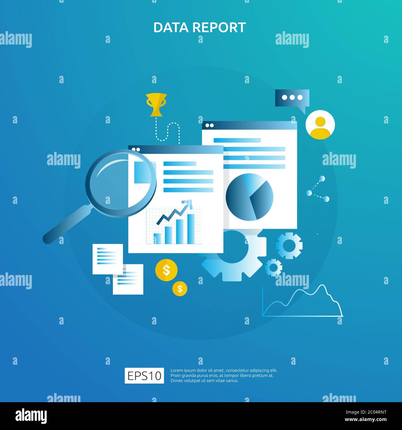 Business intelligence dashboard Stock Vector Images - Alamy