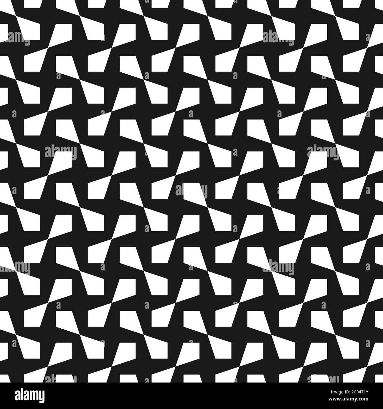 Seamless geometric pattern. Optical illusion with abstract shapes Stock ...