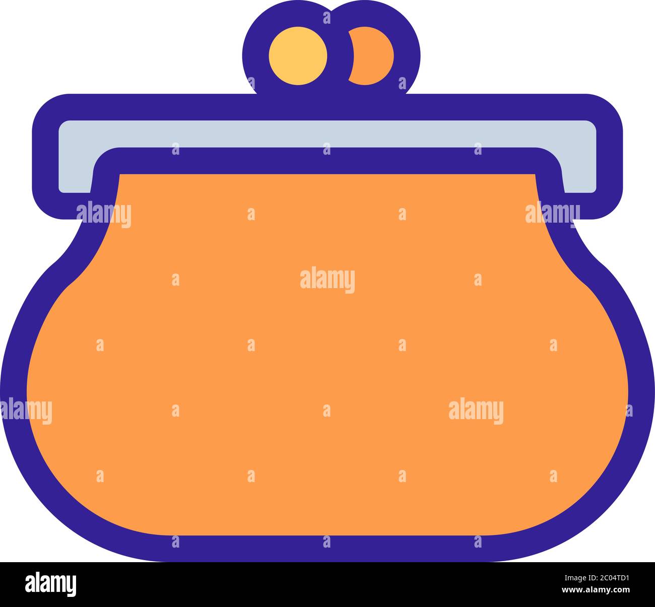 wallet pouch icon vector outline illustration Stock Vector Image & Art ...
