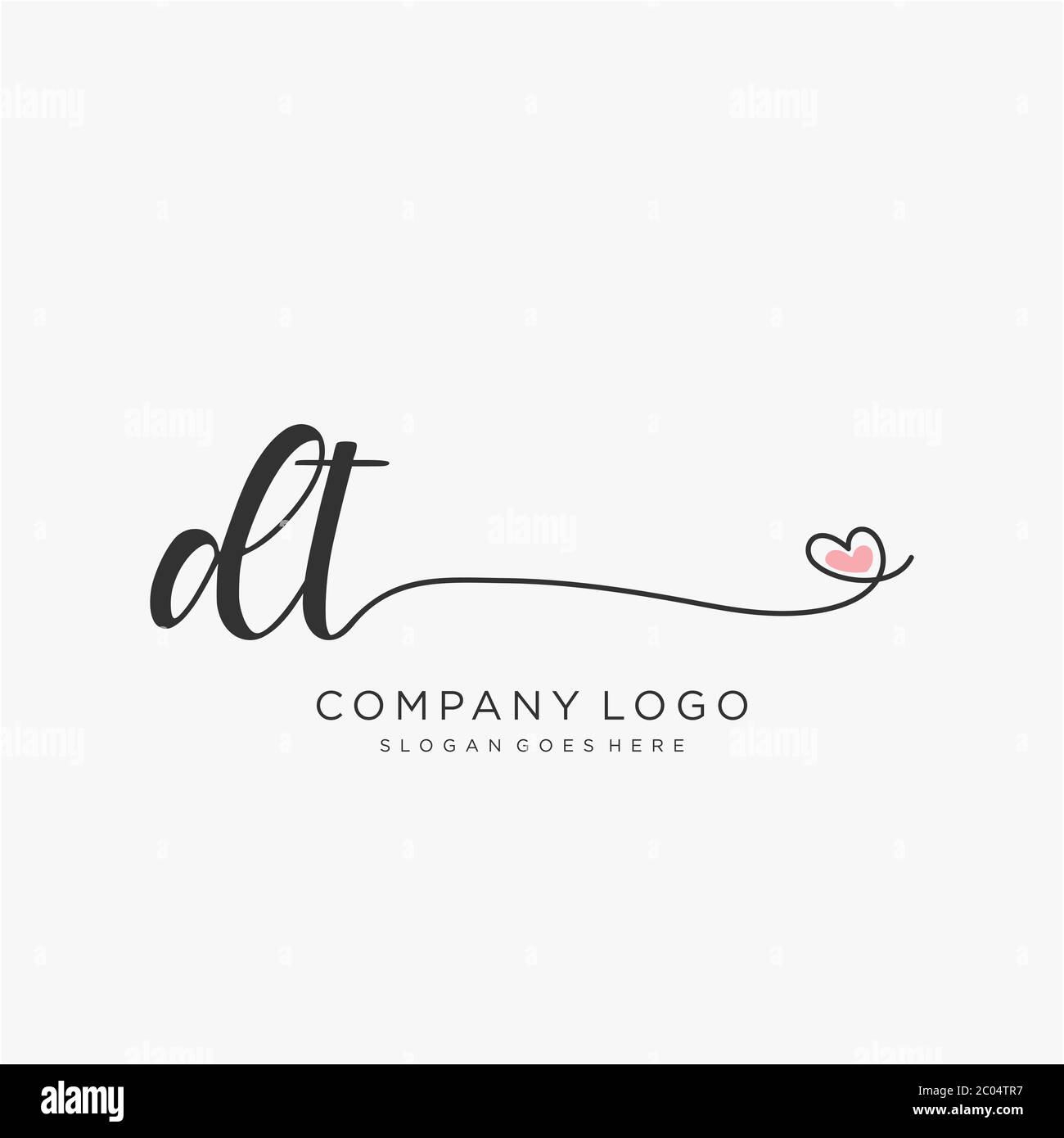 Dt initials logo Stock Vector Images - Alamy
