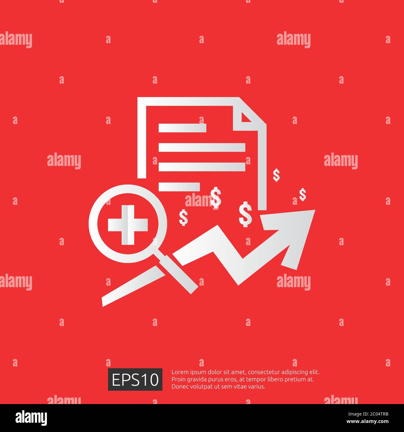 expensive health medicine cost concept. healthcare spending or expenses ...