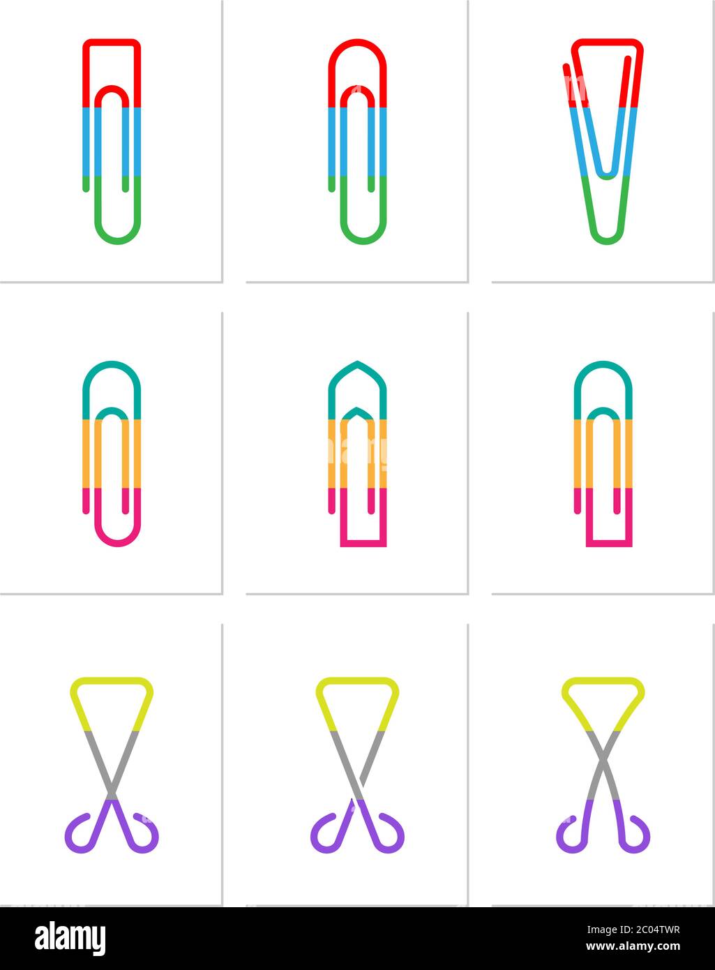 Paper Clip Vector Illustration Stock Vector Image & Art - Alamy