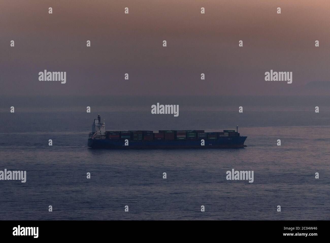Morning view with container ships in Beirut, Lebanon Stock Photo - Alamy