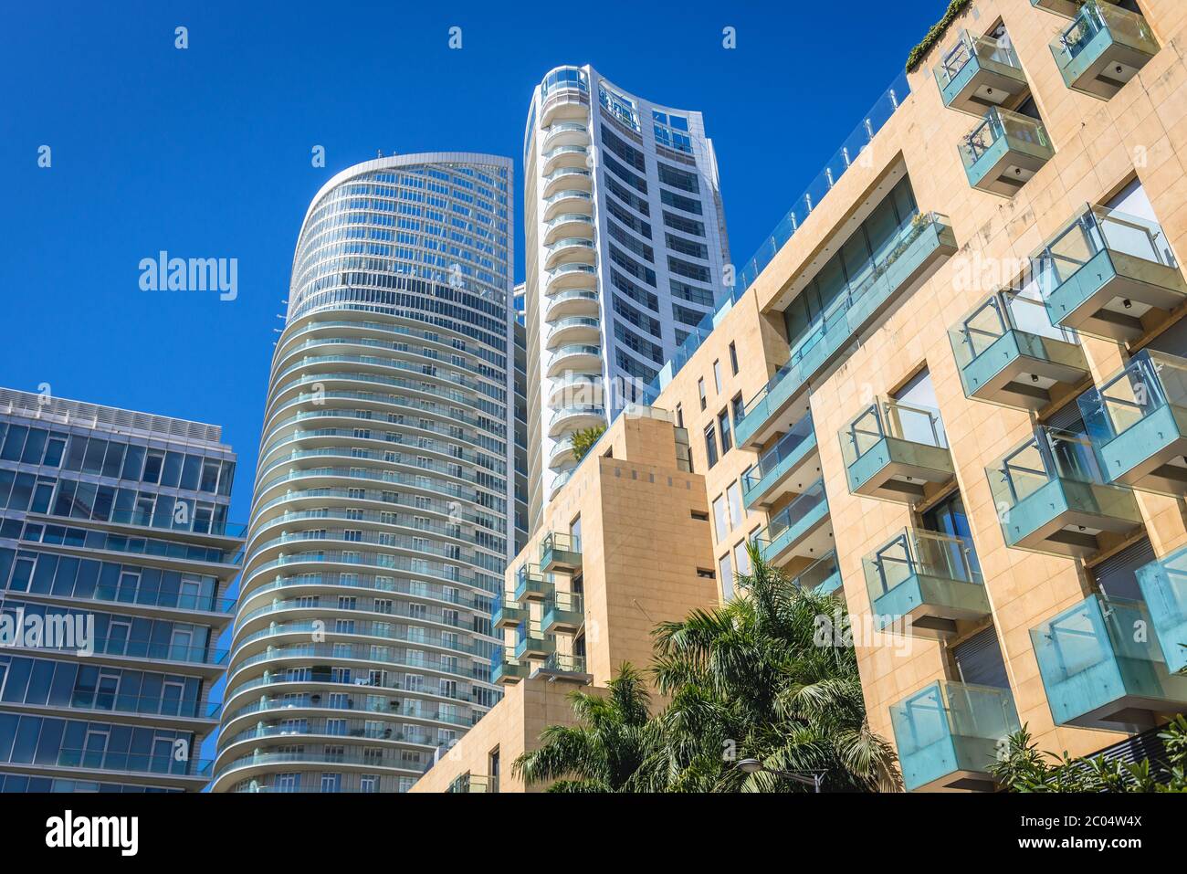 Four Seasons Hotel Beirut and residential buildings in Minet El Hosn ...