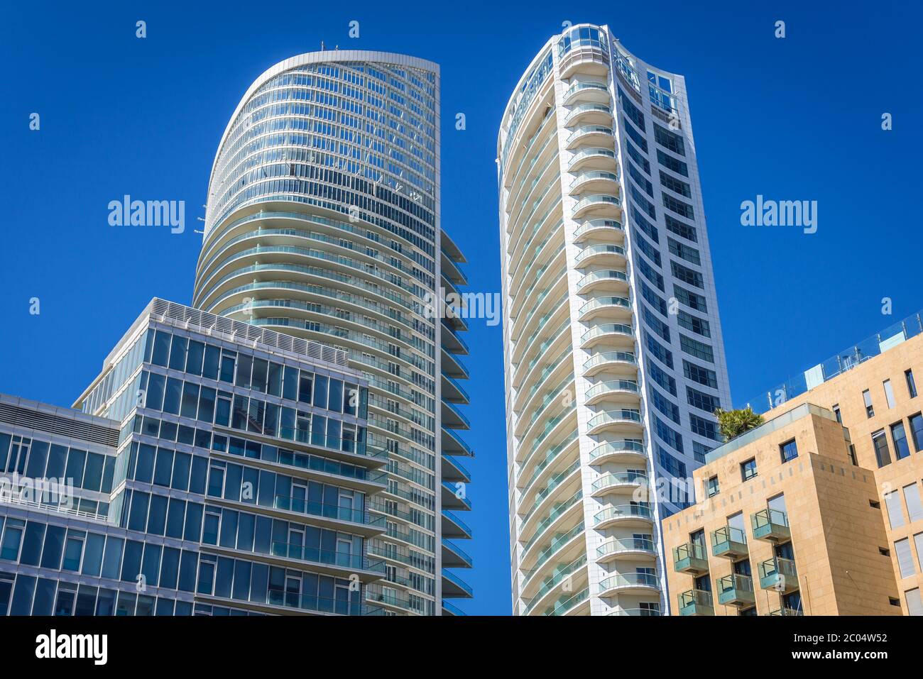 Four Seasons Hotel Beirut and residential buildings in Minet El Hosn ...