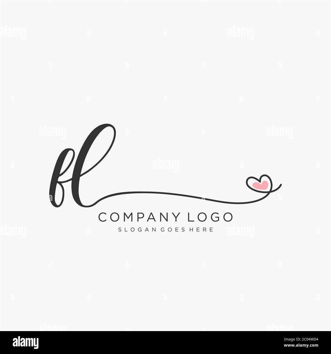 Initial fl logo Stock Vector Images - Alamy