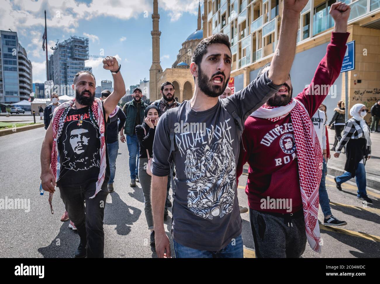 Lebanon beirut protest hi-res stock photography and images - Alamy