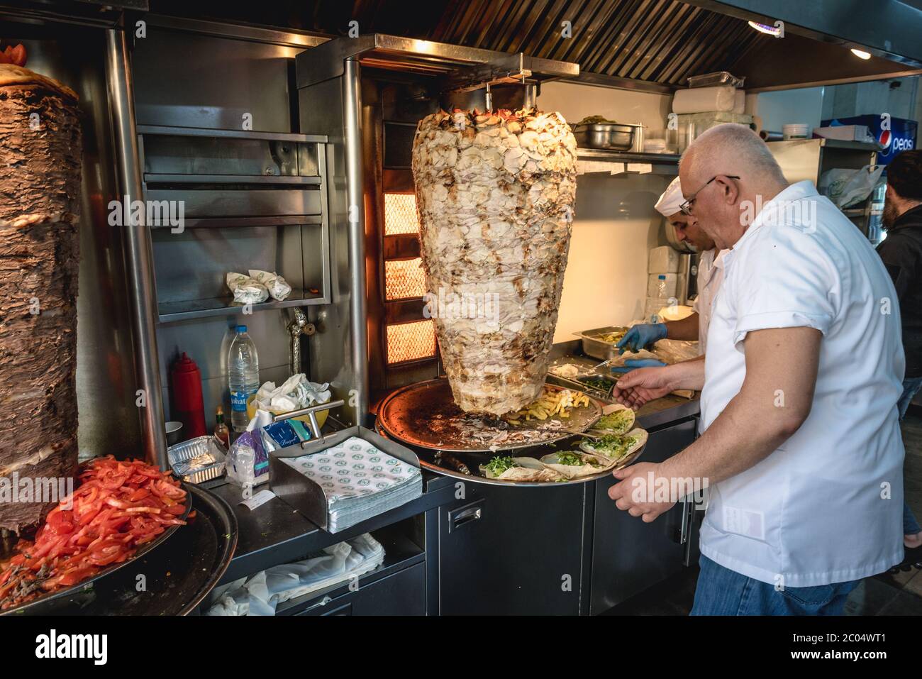 Shawarma restaurant hi-res stock photography and images - Alamy