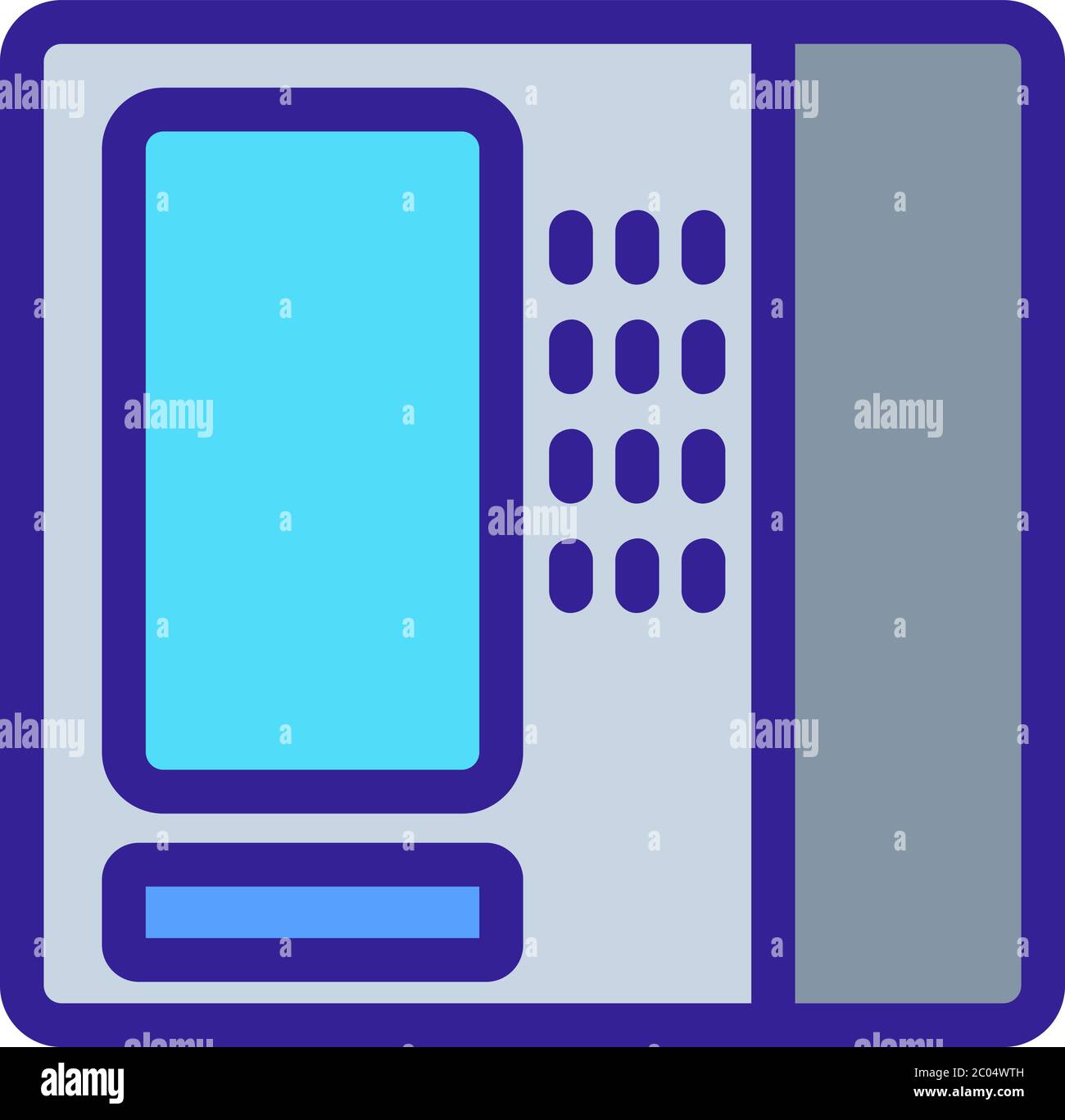 snack vending machine equipment icon vector outline illustration Stock ...