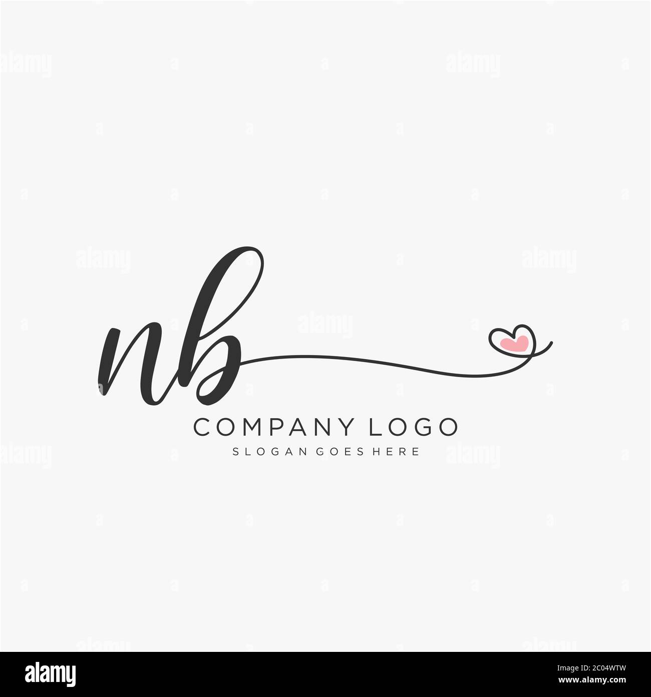 Nb initials logo Stock Vector Images - Alamy