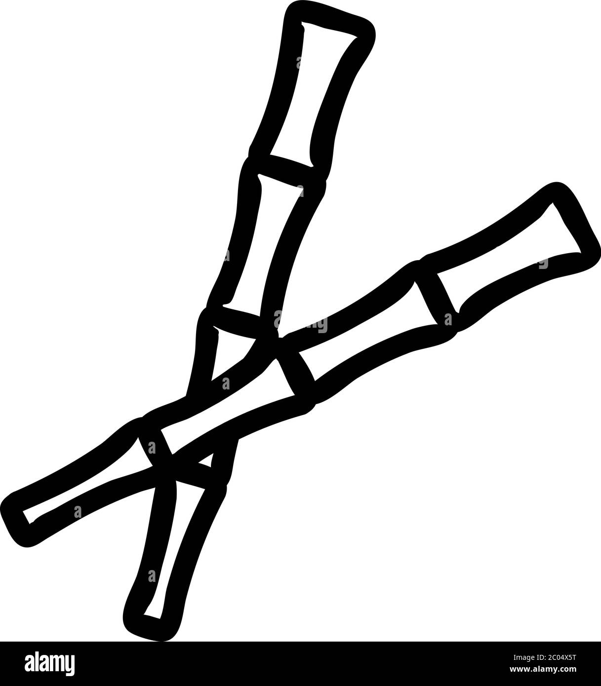 bamboo chopstick icon vector outline illustration Stock Vector Image ...